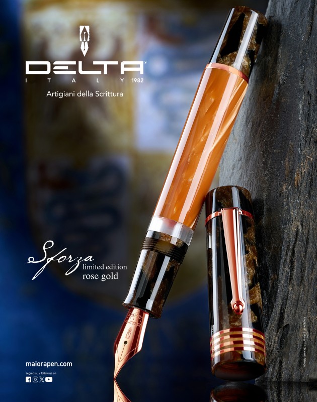 Delta Sforza Rose Gold Limited Edition Fountain Pen