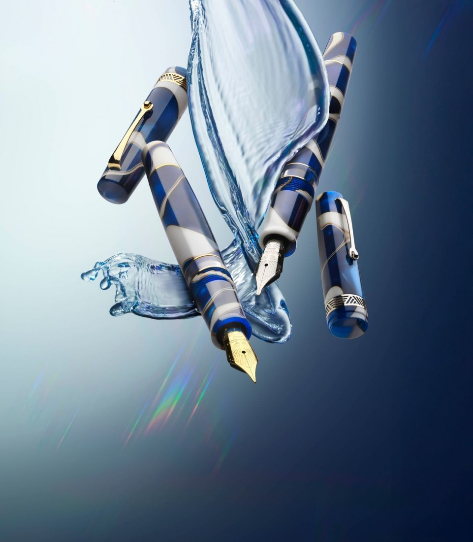 Leonardo Offician Italiana Momento Magico Onda Blue GT Fountain Pen