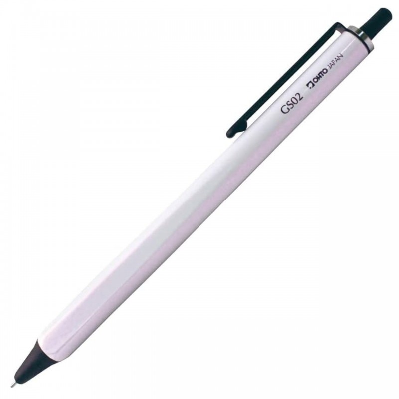 Ohto Auto Roller Gel Ballpoint Pen GS02 Pearl White GS02-G5-WT